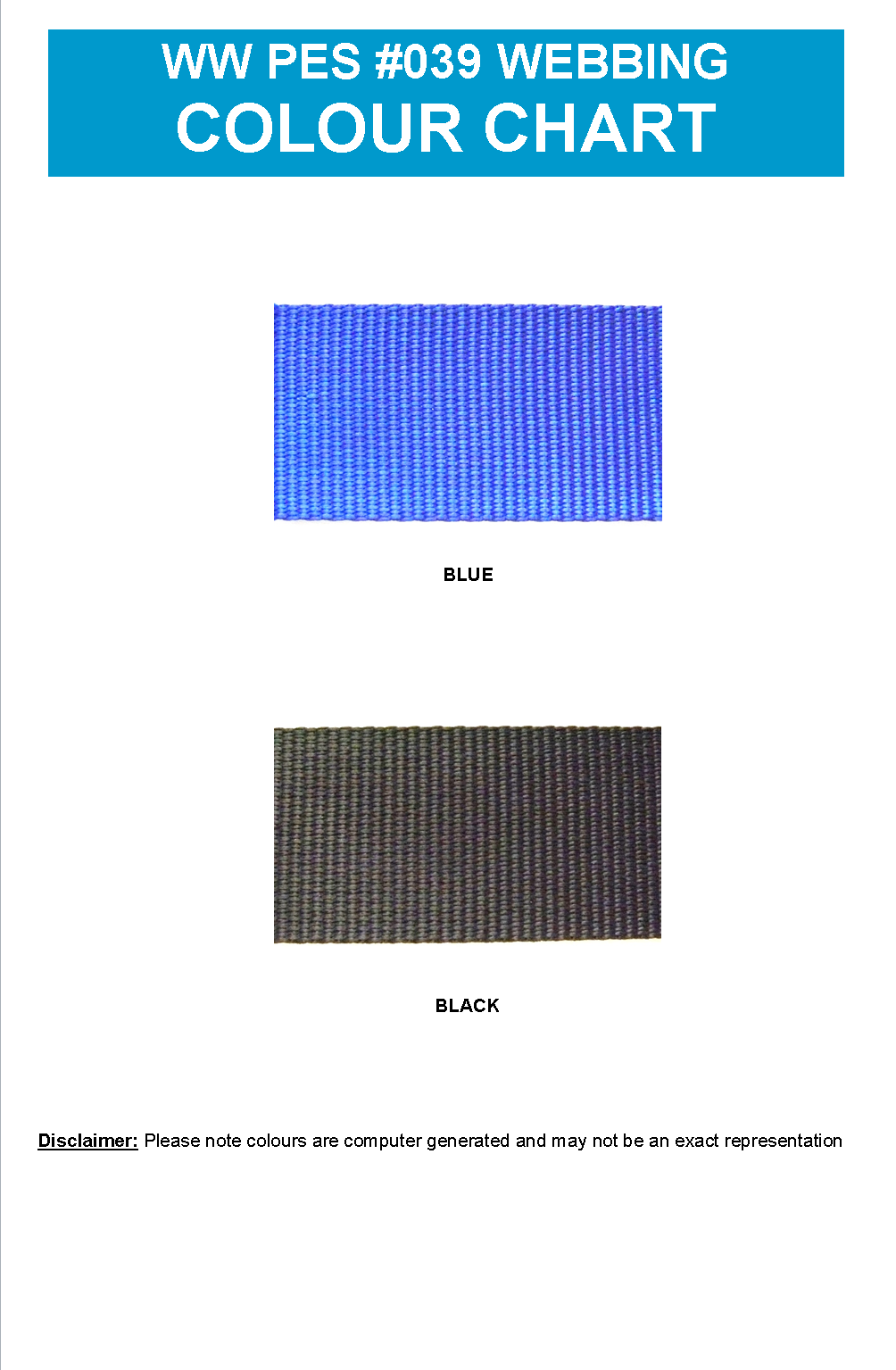 WW #039 Polyester Webbing - Wiggins